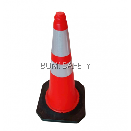 PE Safety Cone Rubber Base 30"