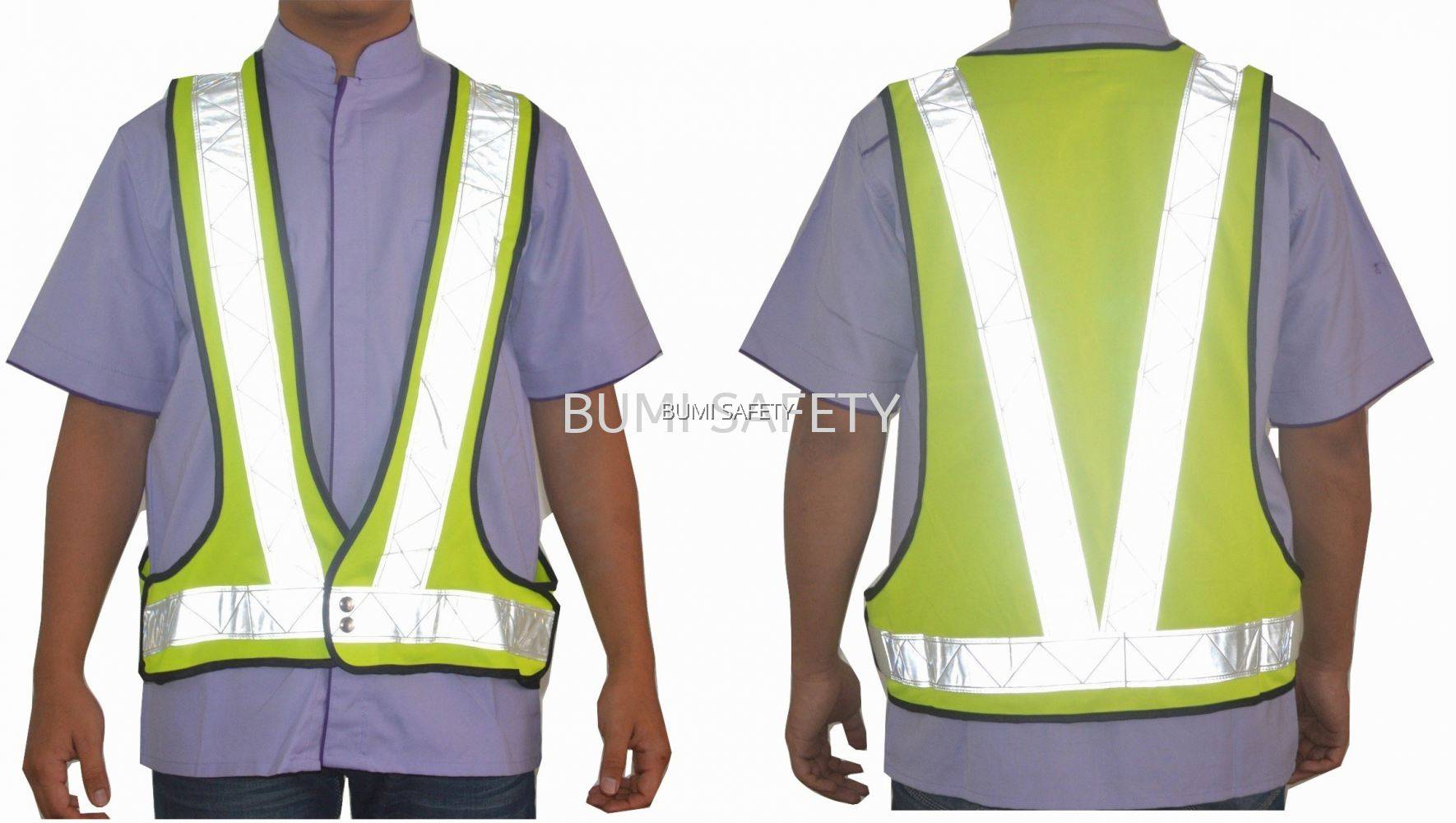 Safety Vest V-shaped Executive - Lime Green